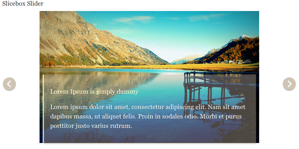 3D Slicebox Slider | Drupal.org
